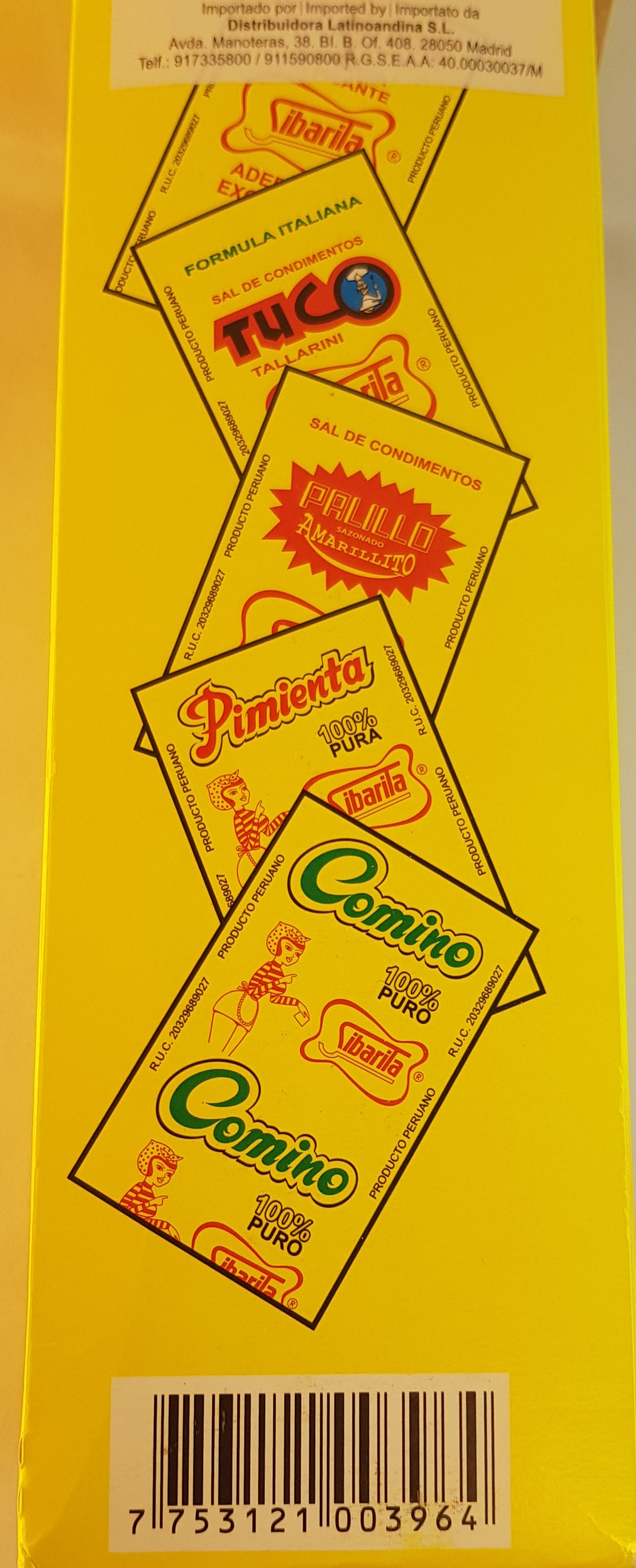 Sibarita-Palillo amarillito sazonado 9.5g-3 unidades - Variedades Latinas