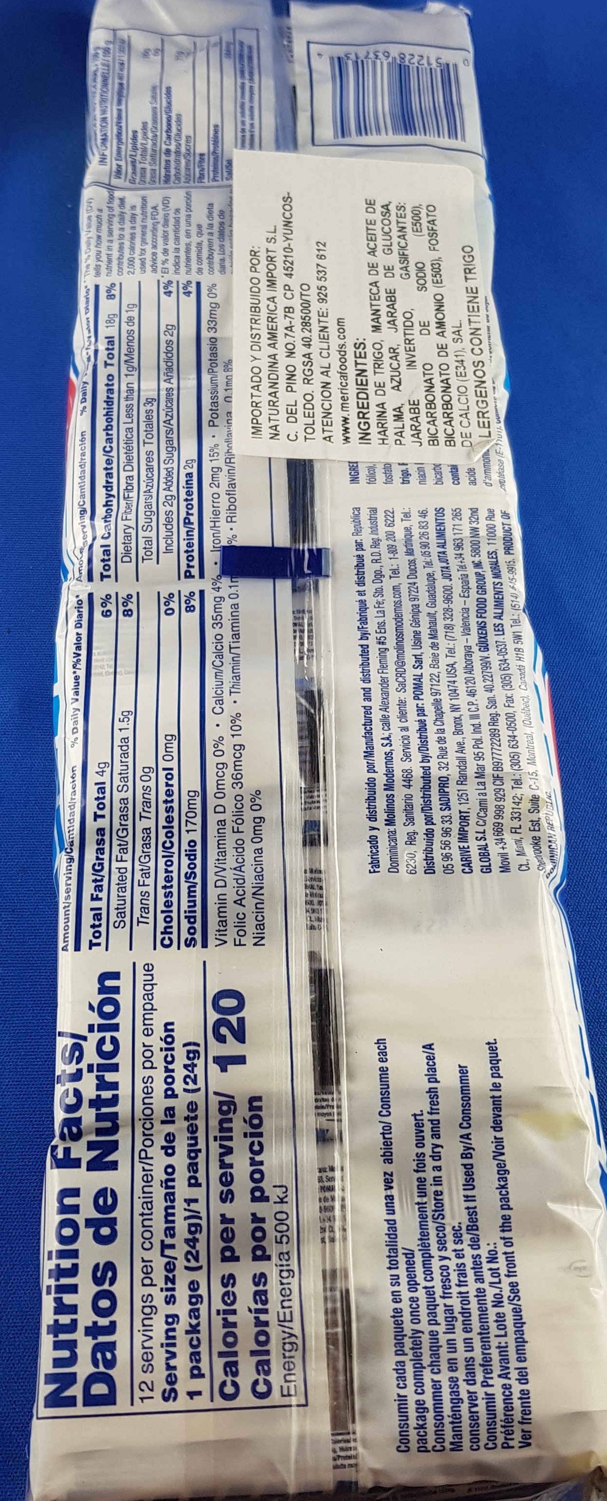 Galletas Guarina Saladitas, 288gr - Variedades Latinas